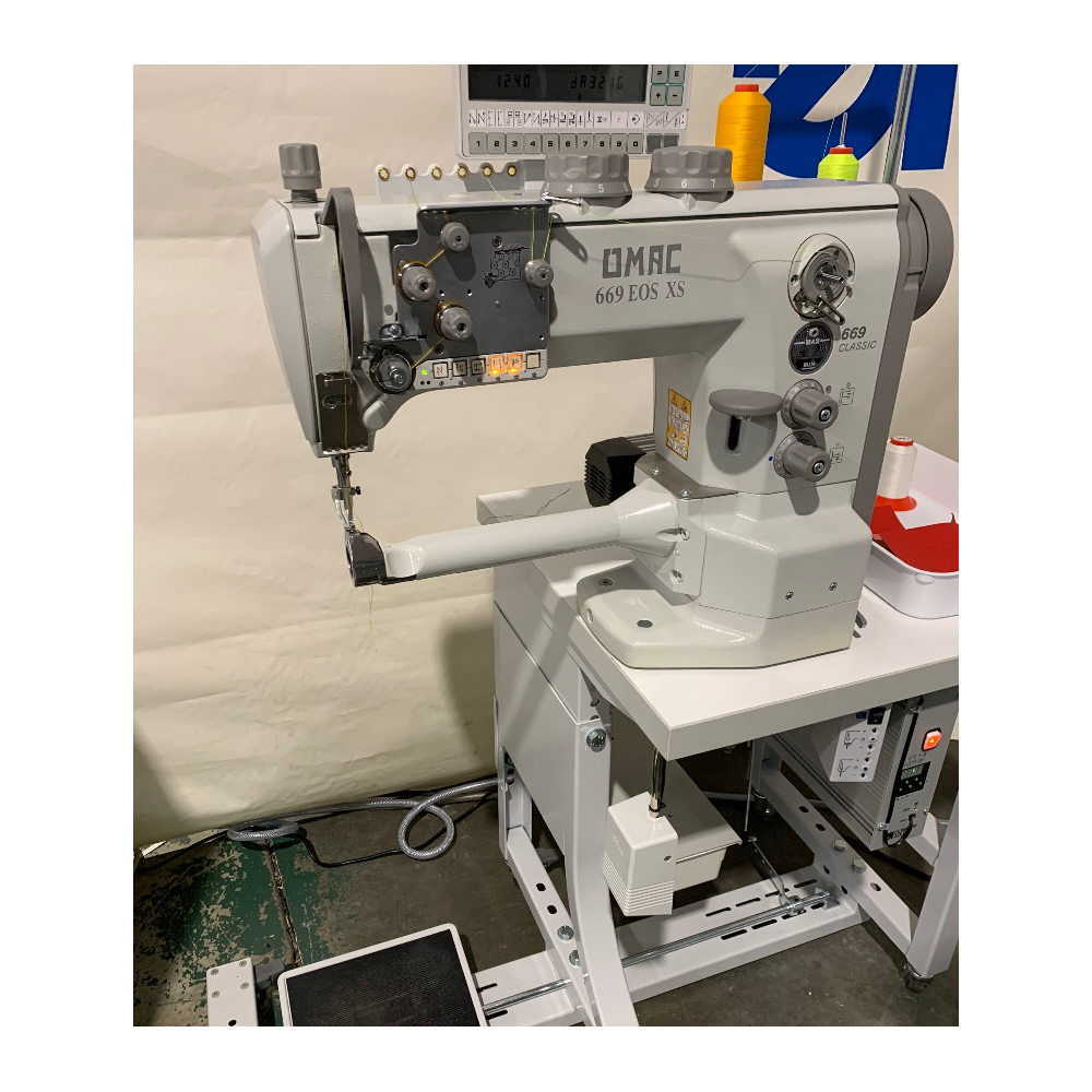 OMAC 669 EOS XS Machine piqueuse à bras canon petit-nez