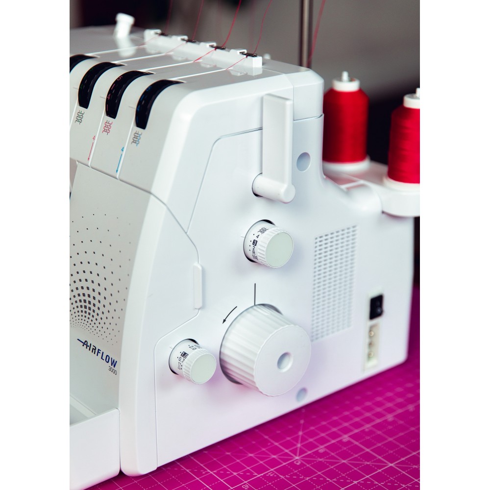 Surjeteuse Airflow 3000 avec système automatique d’enfilage à air ...